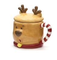 China Ceramic Coffee Mugs Deer Shaped 3D 5