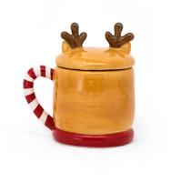 China Ceramic Coffee Mugs Deer Shaped 3D 5
