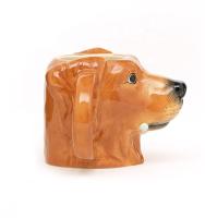China Best Selling cute earthenware 3d dog shaped Animal Ceramic Mugs Design with 3D handpaint for sale
