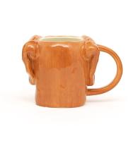 China Best Selling cute earthenware 3d dog shaped Animal Ceramic Mugs Design with 3D handpaint for sale