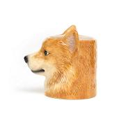 China Best Selling cute earthenware 3d dog shaped Animal Ceramic Mugs Design with 3D handpaint zara for sale