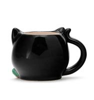 China Best Selling Cute Earthenware 3d Cat Shaped Animal Ceramic Mugs Design With 3D Handpaint for sale