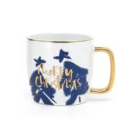 China Custom Sublimation Mugs Coffee Camp Outdoor Christmas Ceramic Mug With Logo DW-01A04 for sale