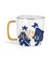 China Custom Sublimation Mugs Coffee Camp Outdoor Christmas Ceramic Mug With Logo DW-01A04 for sale