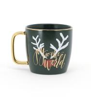 China Custom Sublimation Mugs Coffee Camp Outdoor Christmas Ceramic Mug With Logo DW-01A04 for sale