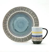 China Italian Plates Sets Dinnerware Ceramic Serving Plates Handpainted Personalized Dinner Plates Ceramic for sale