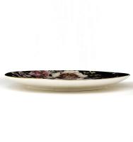 China 9 Inch  Customized Dinnerware Set Porcelain Gold Rim Ceramic Dinner Plates Sets for sale