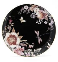 China 9 Inch  Customized Dinnerware Set Porcelain Gold Rim Ceramic Dinner Plates Sets for sale