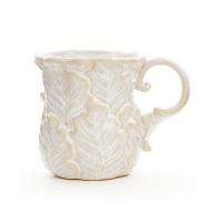 China Gardening Mugs White Garden Harvest Mug Ceramic Mug With 3d Reactive Glaze for sale
