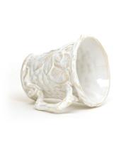 China Gardening Mugs White Garden Harvest Mug Ceramic Mug With 3d Reactive Glaze for sale