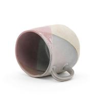 China Ceramic 3D Pink and White Mug Ceramic Coffee Milk Mug with 3d reactive glaze for sale