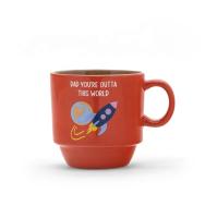 China 14OZ Customized Dad Mugs Ceramic Mug With Gift Set Best Gift for father's day for sale
