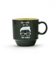 China 14OZ Customized Dad Mugs Ceramic Mug With Gift Set Best Gift for father's day for sale