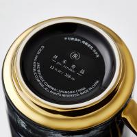 China Ready To Ship In Stock Antler Cups Mugs Gold with Logo Sublimation Mug Supplier Ceramic Factory Supply Black Coffee Mugs Personality Food Safet for sale