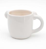 China Custom logo ceramic cute 3d animal face shaped coffee mugs for sale