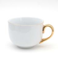 China Advertising Gifts Gold Handle Mug Personalized Ceramic Coffee Mug Cup Make Tea for sale