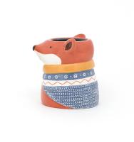 China Wholesale 3D Animal Orange Squirrel Shaped Ceramic Milk Mugs Porcelain Christmas Gift With Handpainting for sale