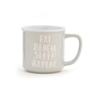China 2025 Design Customized Coffee Mug 10oz Enamel-Like White Coffee Mug For Gift for sale