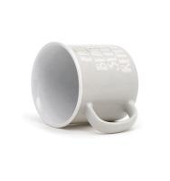 China 2025 Design Customized Coffee Mug 10oz Enamel-Like White Coffee Mug For Gift for sale