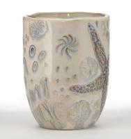 China Animal Pattern Decoration Ceramic Mug Cup Cute Handmade Mugs Hand Built Cups for sale