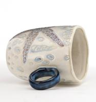 China Animal Pattern Decoration Ceramic Mug Cup Cute Handmade Mugs Hand Built Cups for sale