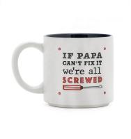 China Ceramic Dad Mug Coffee Mug White Color With Creative Words 