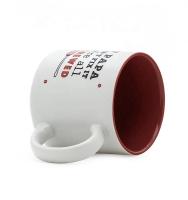 China Ceramic Dad Mug Coffee Mug White Color With Creative Words 