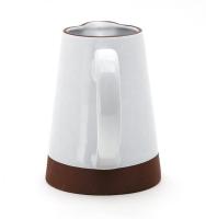 China White Ceramic Water Pitcher With Lid Custom Coffee Water Milk Pitcher Multicolored Manufacturing Jugs for sale