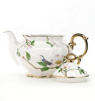 China Ceramic Chinese Teapot  Kettle Floral Design Teapot Large Capacity For Afternoon Tea for sale