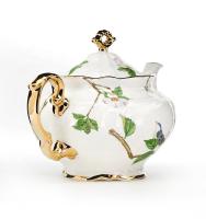 China Ceramic Chinese Teapot  Kettle Floral Design Teapot Large Capacity For Afternoon Tea for sale