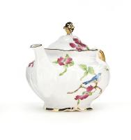 China 2 Litre Ceramic Teapot Ceramic Floral Teapot Large Capacity For Afternoon Tea for sale