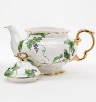China Flower Ceramic Decorative Teapots Ceramic Teapot Large Capacity For Afternoon Tea for sale
