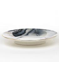 China Marble design high-end cup and saucer gift set porcelain coffee tea cups and saucers for sale