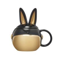 China Ready To Ship In Stock Custom ceramic cute 3d animal face shaped coffee mugs for gift for sale
