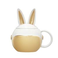 China Ready To Ship In Stock Custom ceramic cute 3d animal face shaped coffee mugs for gift for sale