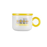 China Wholesale Mugs Suitable For Couples Children Girls Use Large Capacity Ceramic Mug With Lid Office Home Creative Coffee for sale