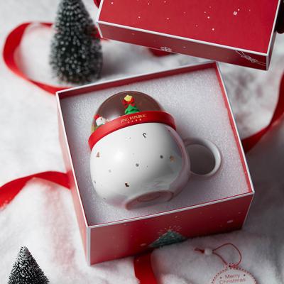 China Round Cute Christmas Mug for sale