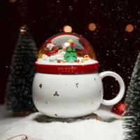 China Round Cute Christmas Mug for sale