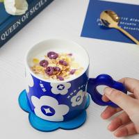 China Ready To Ship In Stock Wholesale Mugs Vintage Klein Blue Creative High Value Ceramic  Boys Mugs Customizable Office Couple for sale