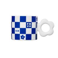 China Ready To Ship In Stock Wholesale Mugs Vintage Klein Blue Creative High Value Ceramic  Boys Mugs Customizable Office Couple for sale