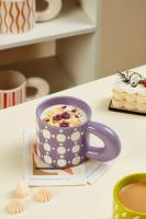 China Ready To Ship In Stock Unique Handmade Ceramic Mugs Colorful Striped Pattern Tea Milk Porcelain Mug 3d for sale