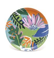 China Hot Selling 8 Inch dinnerware ceramic high quality colorful salad plate for spring summer Porcelain Dish for sale