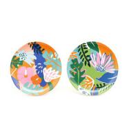 China Hot Selling 8 Inch dinnerware ceramic high quality colorful salad plate for spring summer Porcelain Dish for sale