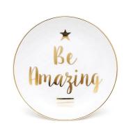 China Dessert White Custom Porcelain Plates Ceramic Plate Printing Designs for Christmas for sale