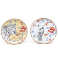 China New design animal pattern Spring Summer series ceramic dinner set tableware with flower pattern for sale