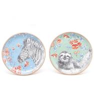 China New design animal pattern Spring Summer series ceramic dinner set tableware with flower pattern for sale