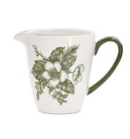 China Christmas Kitchen Breakfast Porcelain Sugar And Creamer Set Container Ceramic With Lid And Holder for sale