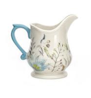 China Modern Kitchen Sugar And Creamer Set Container Decal In Glaze Ceramic Restaurant With Lid And Holder for sale