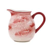 China Christmas Kitchen Brunch Coffee Sugar And Creamer Set Container Ceramic With Lid And Holder for sale