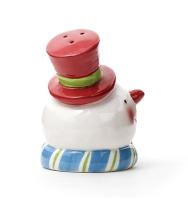 China Lovely 3d Ceramic Spice Set Cruet Set Salt And Pepper Shaker Pots For Christmas for sale